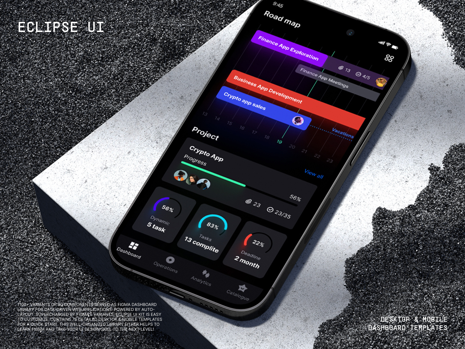 Eclipse Figma Dashboard Ui Kit For Data Design Web Apps By Alien Pixels On Dribbble