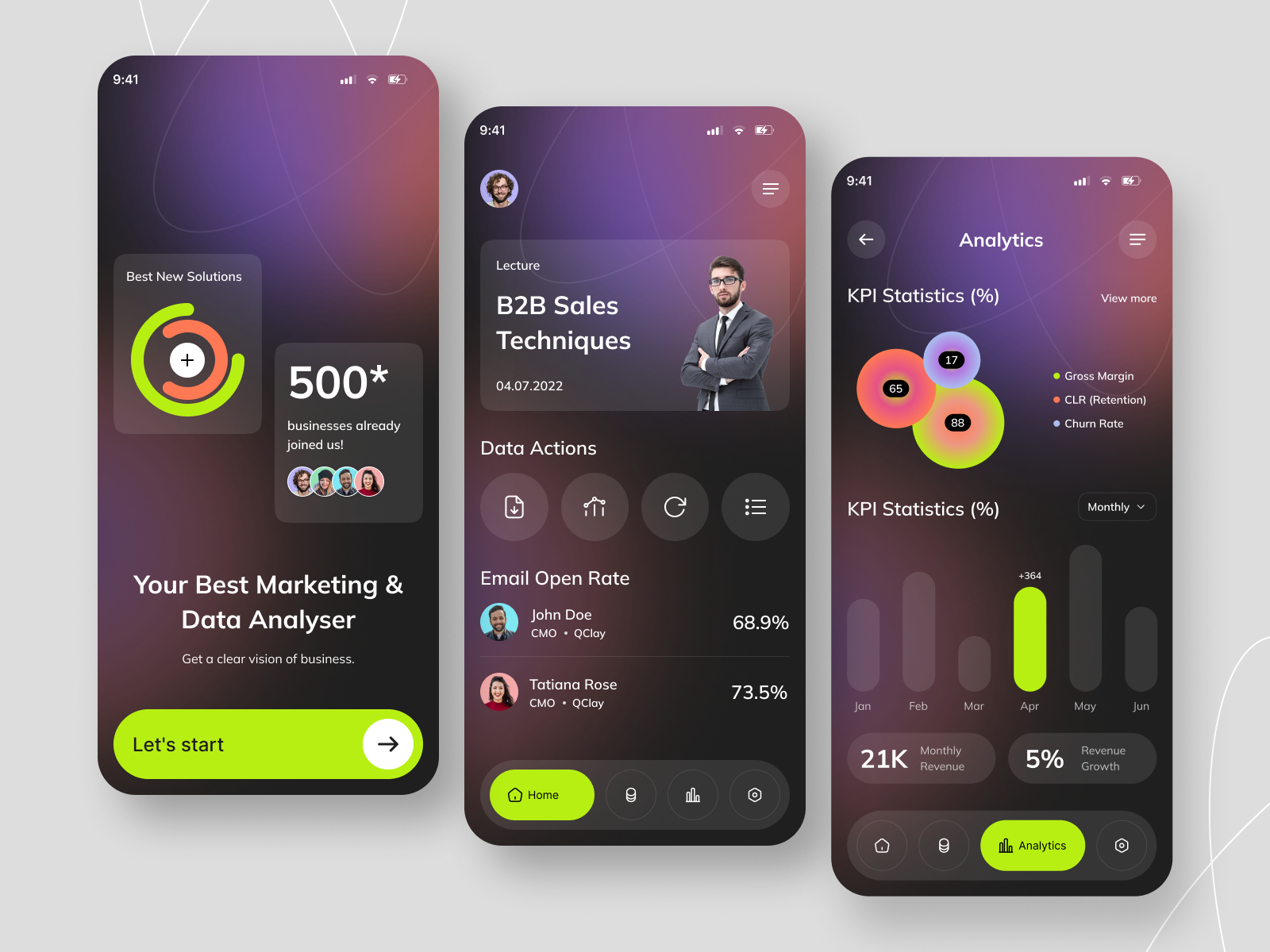Database Mobile App UI by Creativilo on Dribbble