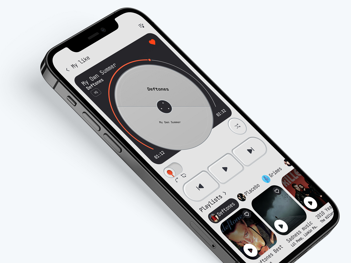 Music Player by Leonid Tsvetkov on Dribbble