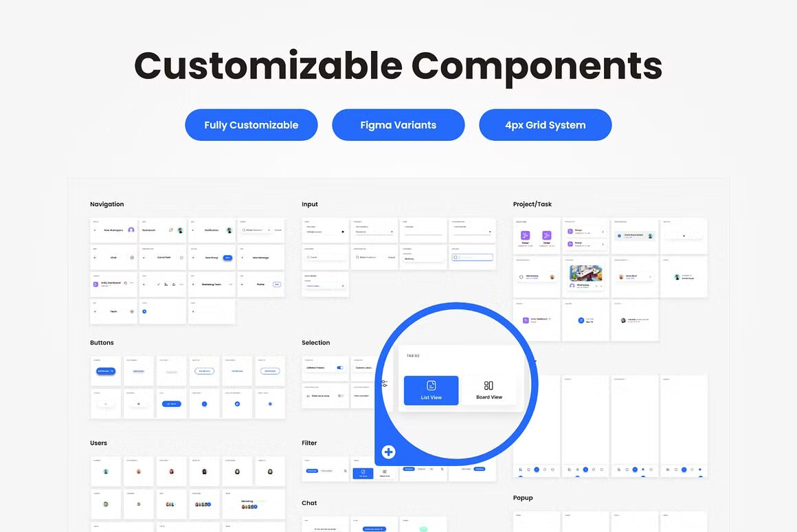 Taskly Productivity Figma UI Kit by New Style Mockup & Web Design on ...