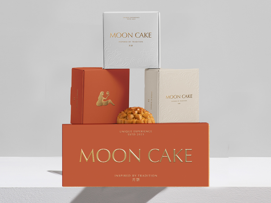 Moon Cake Brand Identity Packaging by Logobyeva Brand Studio on Dribbble