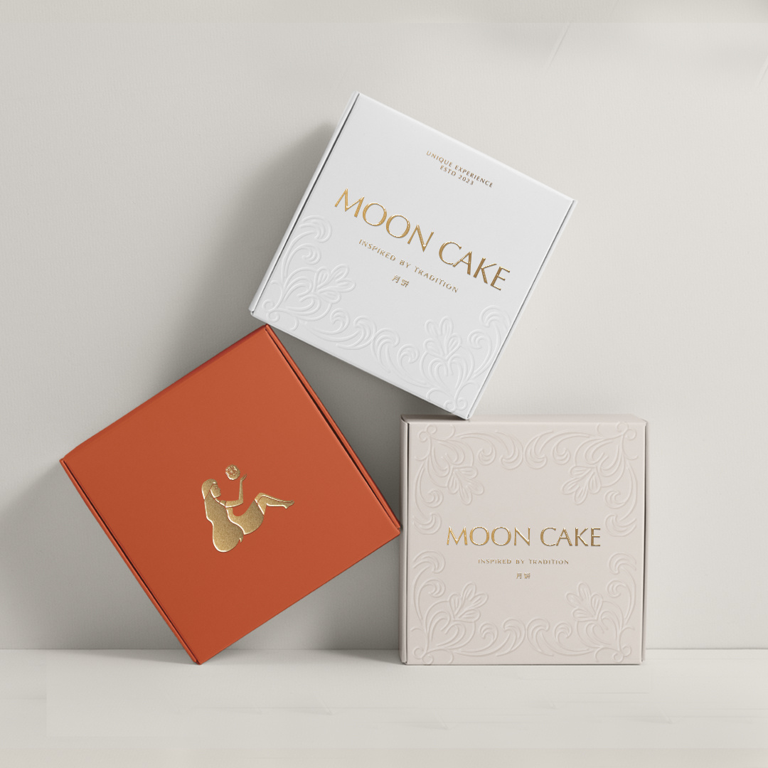 Moon Cake Brand Identity Packaging by Logobyeva Brand Studio on Dribbble