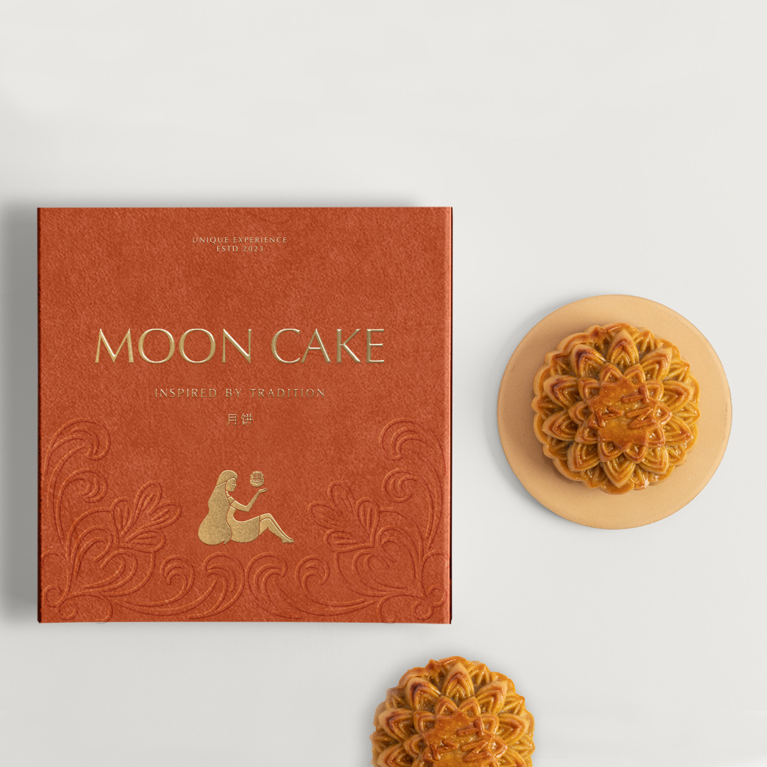 Moon Cake Brand Identity Packaging by Logobyeva Brand Studio on Dribbble