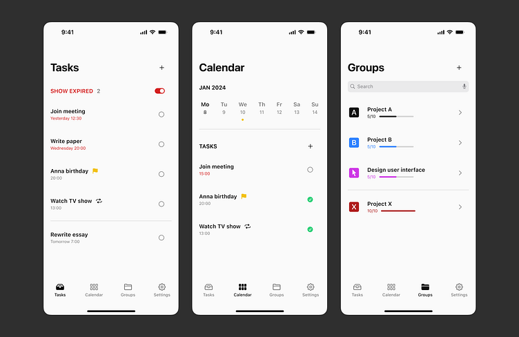 Simple Todo App Ui Design By Nguyen Duc Nhat On Dribbble 