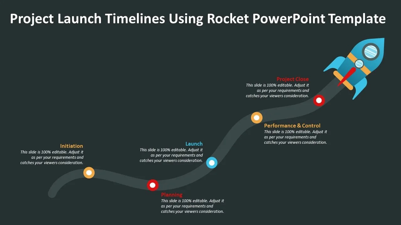 Project Launch Timelines Using Rocket PowerPoint Template by Kridha Graphics on Dribbble