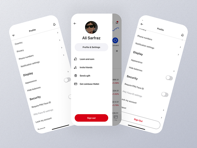 Profile Mobile App Ui by UI Ants on Dribbble