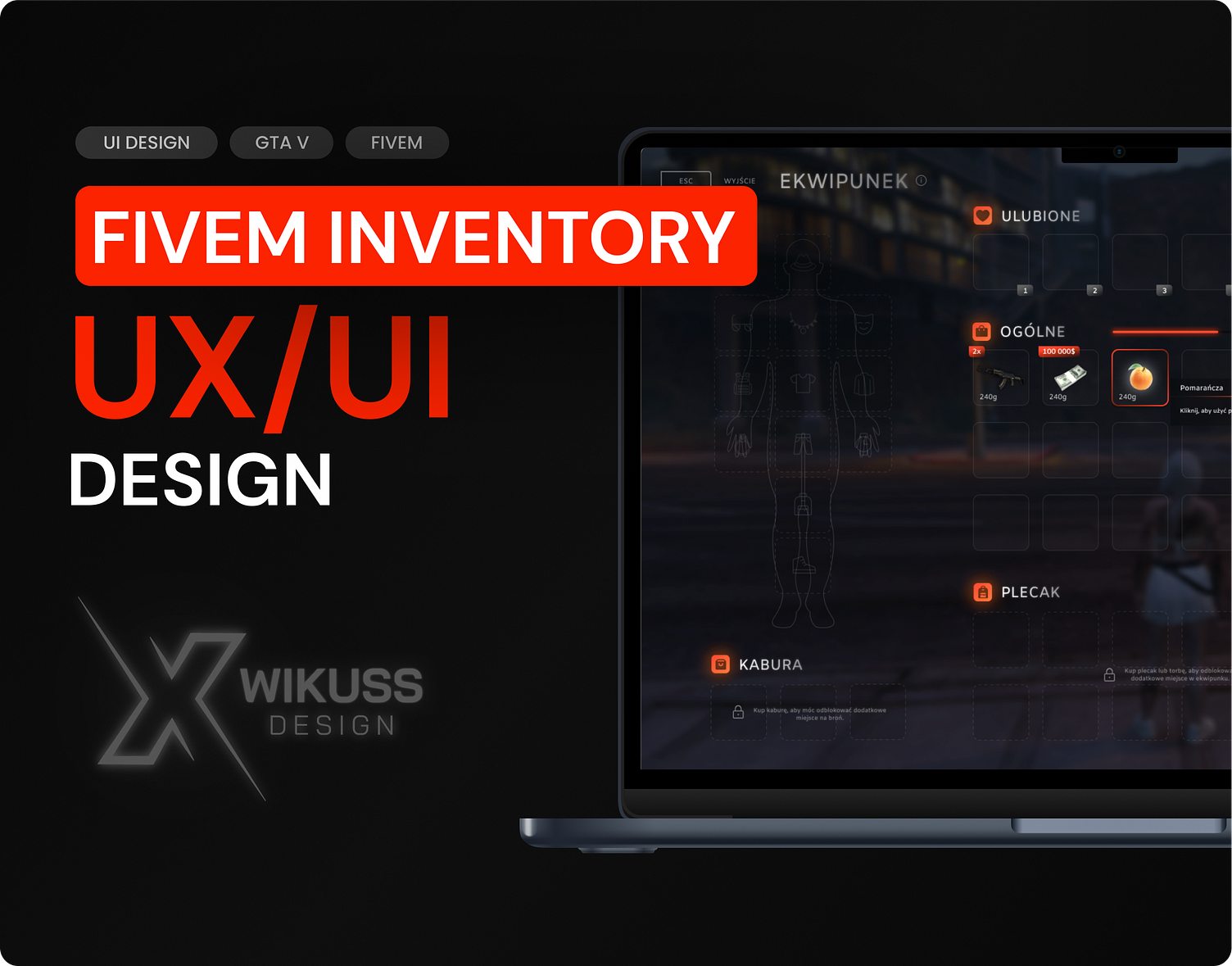 Fivem/GTA V Inventory by xWikuss on Dribbble