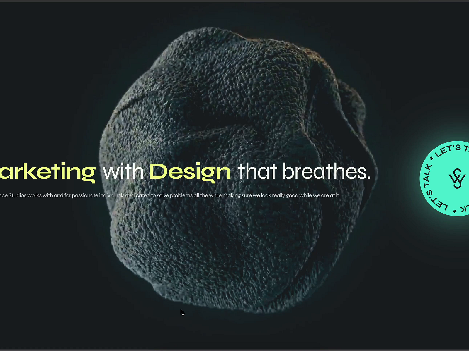 White x Space Studios Landing Page by Shashank Dogra on Dribbble