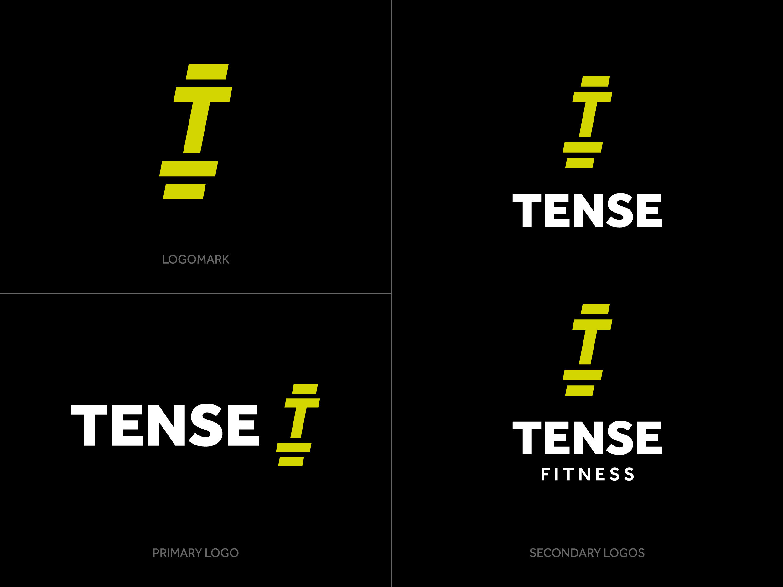 Tense Fitness - Logo & Visual Identity Design by Josh Conboy on Dribbble