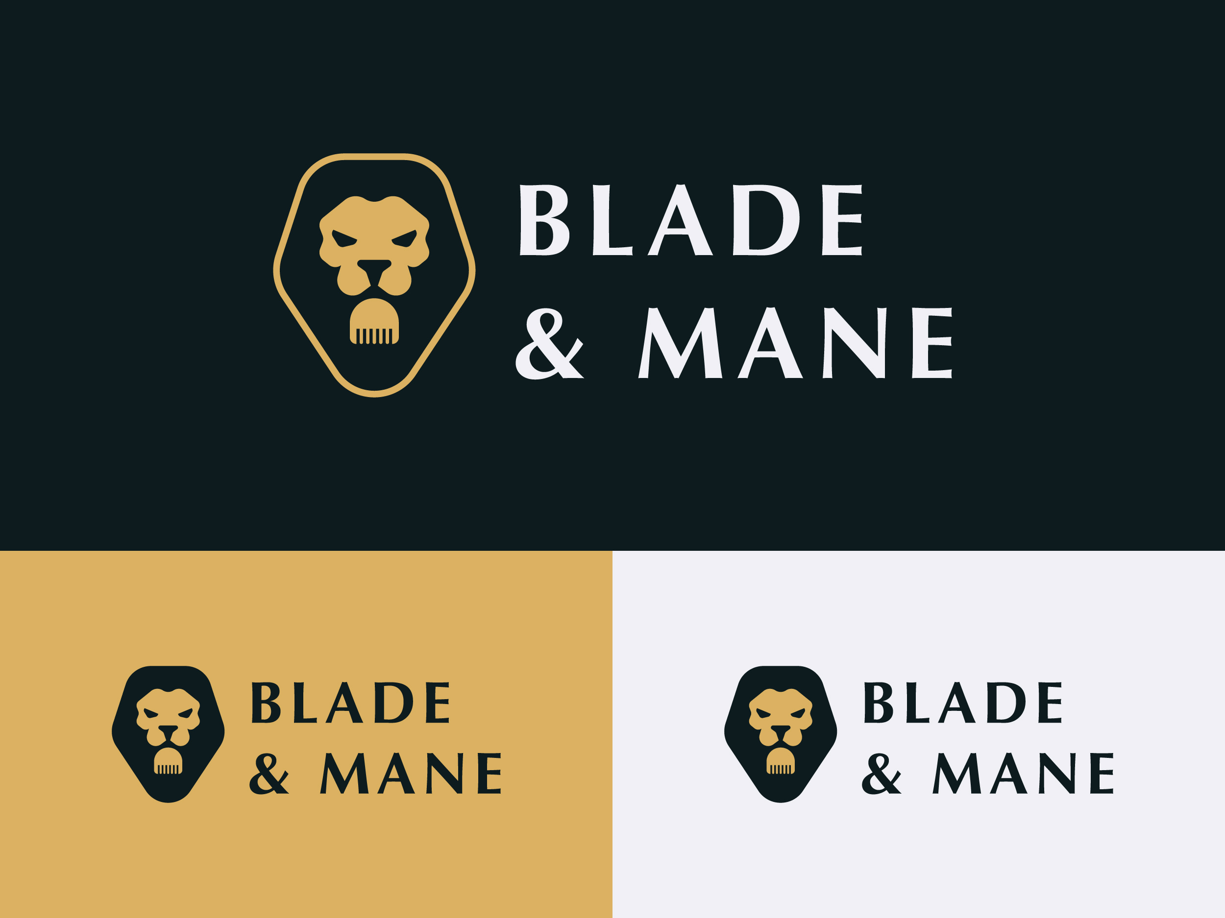 Blade & Mane - Logo & Visual Identity Design by Josh Conboy on Dribbble