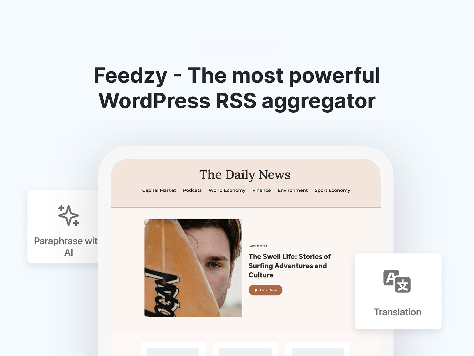 Feedzy Wordpress Rss Aggregator By Mihai Ghenciu On Dribbble
