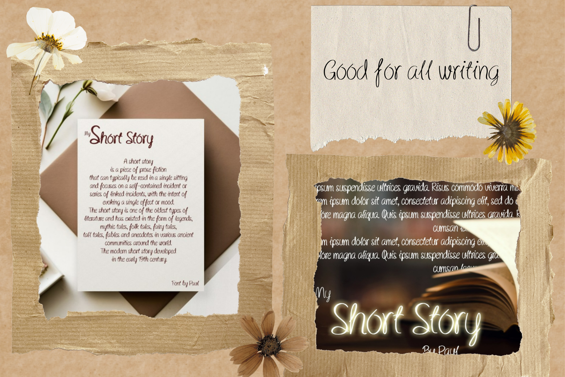 My Short Story font by PaulandHannah on Dribbble