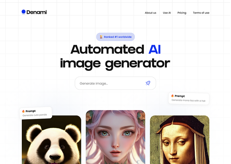 Ai image generator by Tomas Crkal on Dribbble