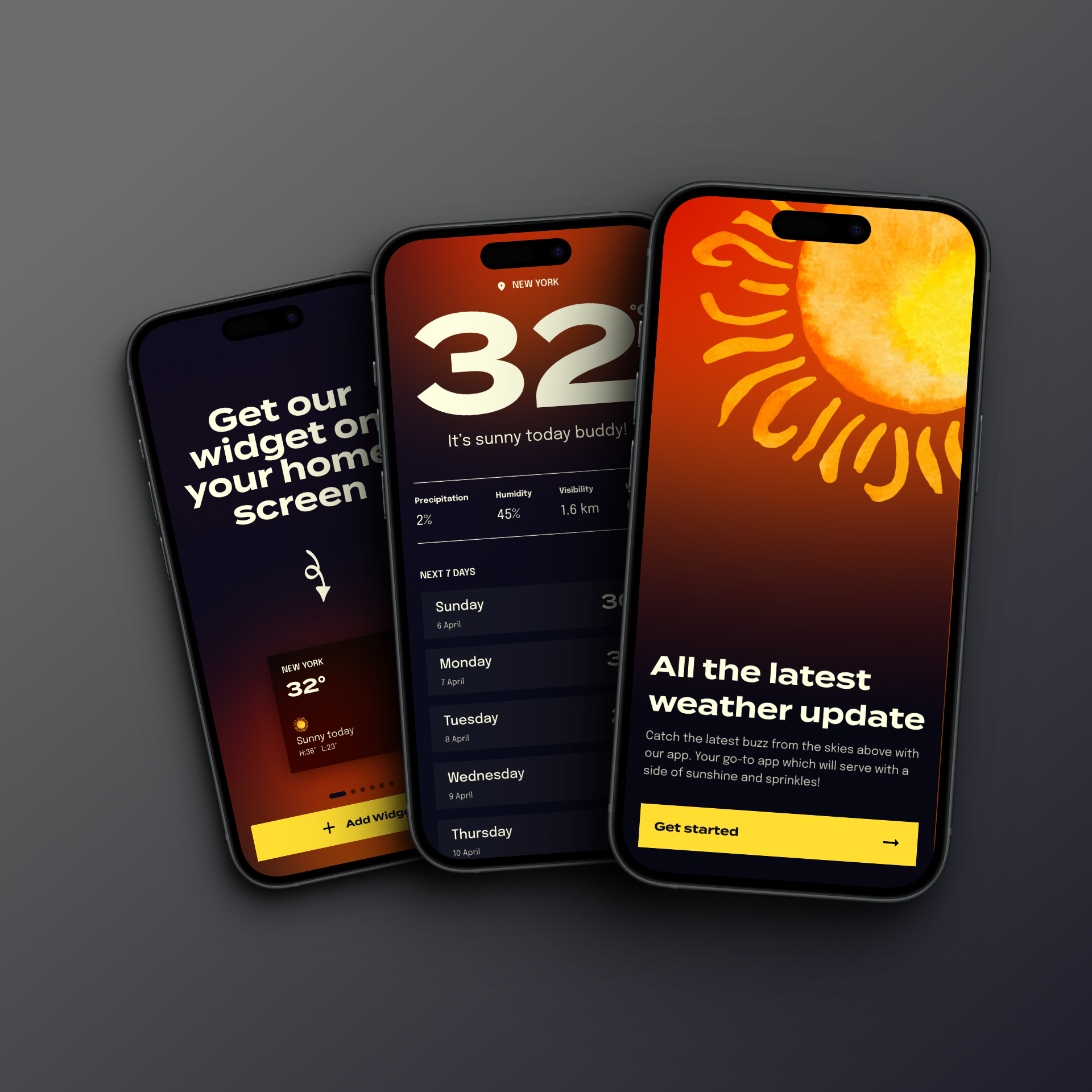 Weather App - Daily UI Challenge - 37/100 by Israt Jahan on Dribbble