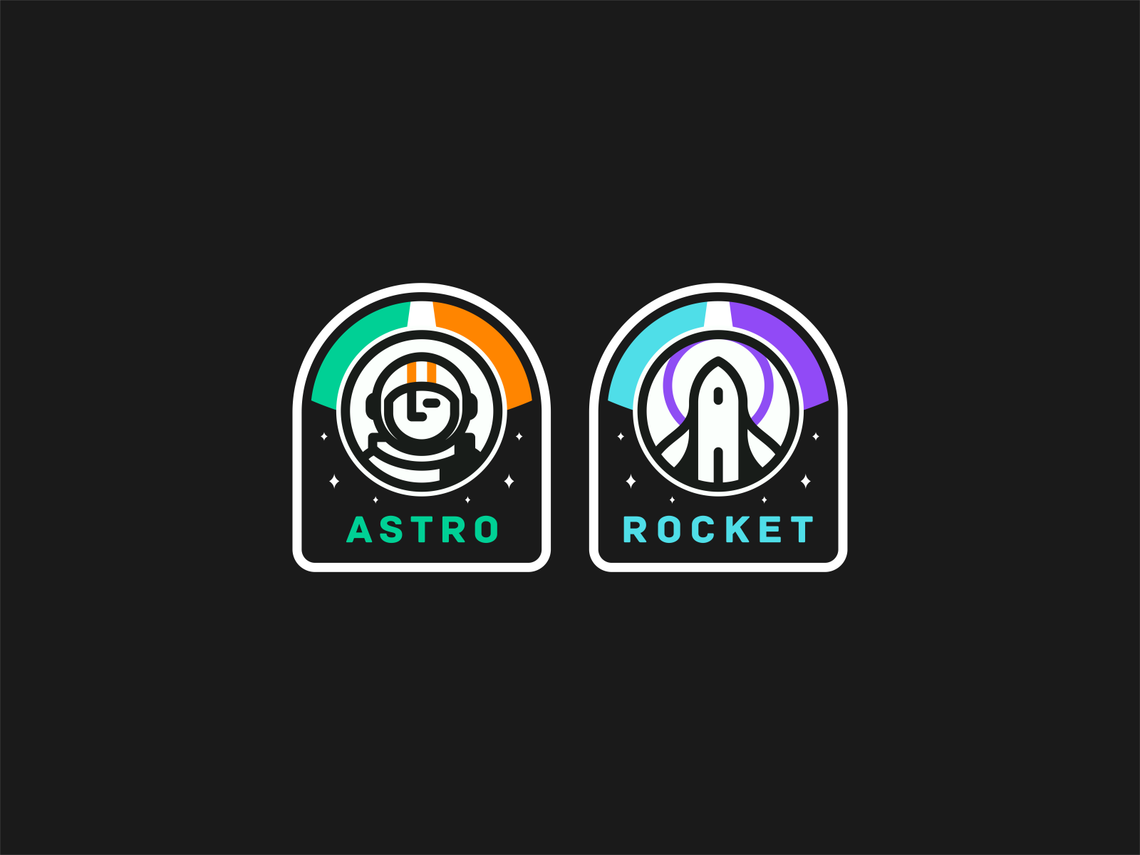 Astro & Rocket by Aleksandar Savić / Almigor Studio on Dribbble