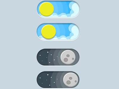 Sun-moon toggle by Vani Thapa on Dribbble