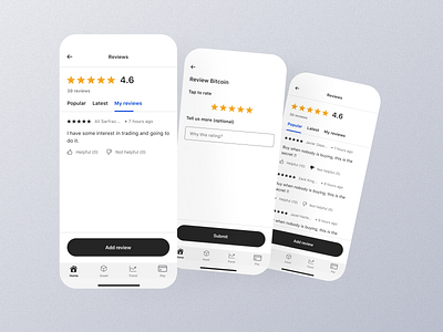 Rewiew and Rating Mobile App Ui by UI Ants on Dribbble
