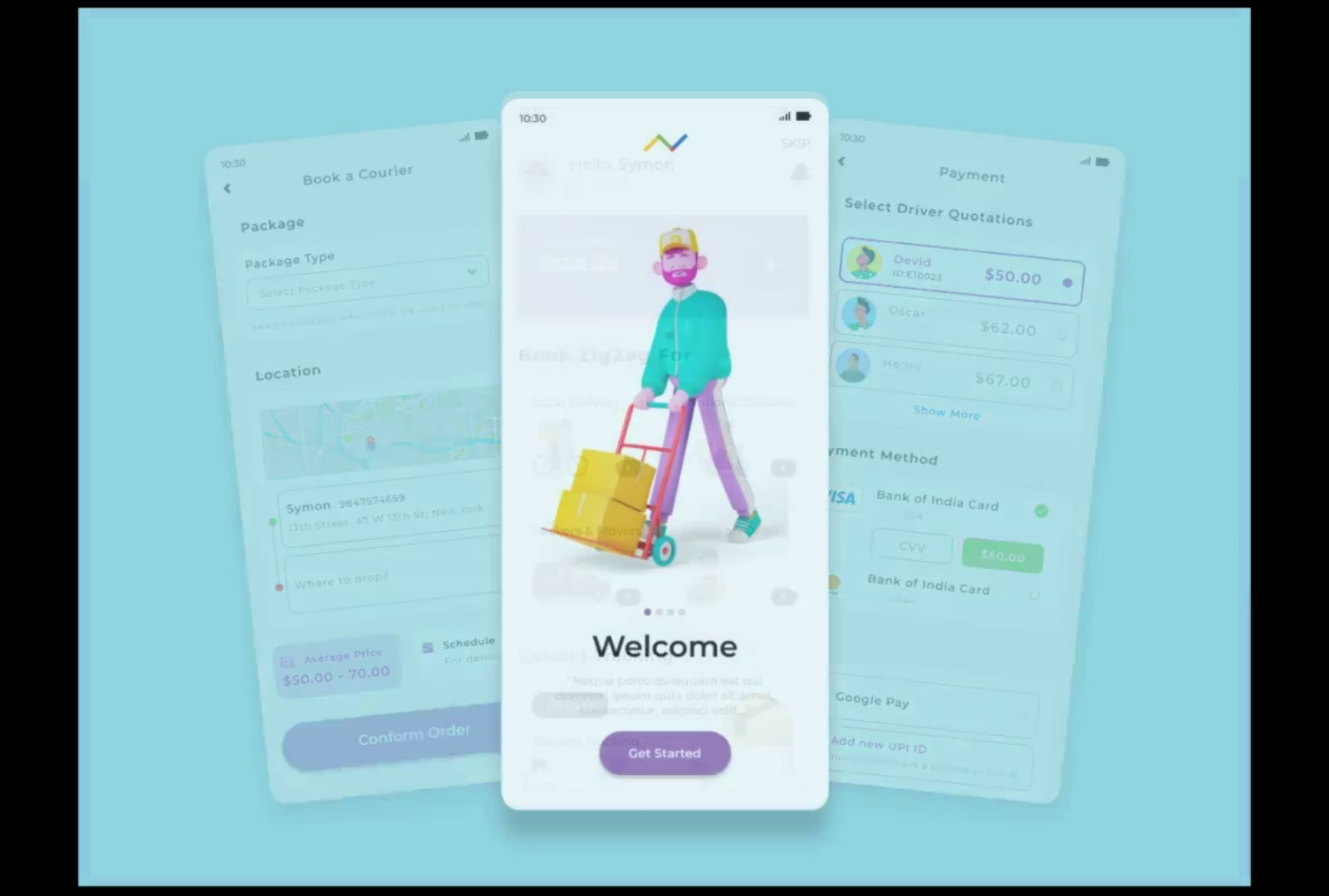 A Delivery Platform by seemant on Dribbble