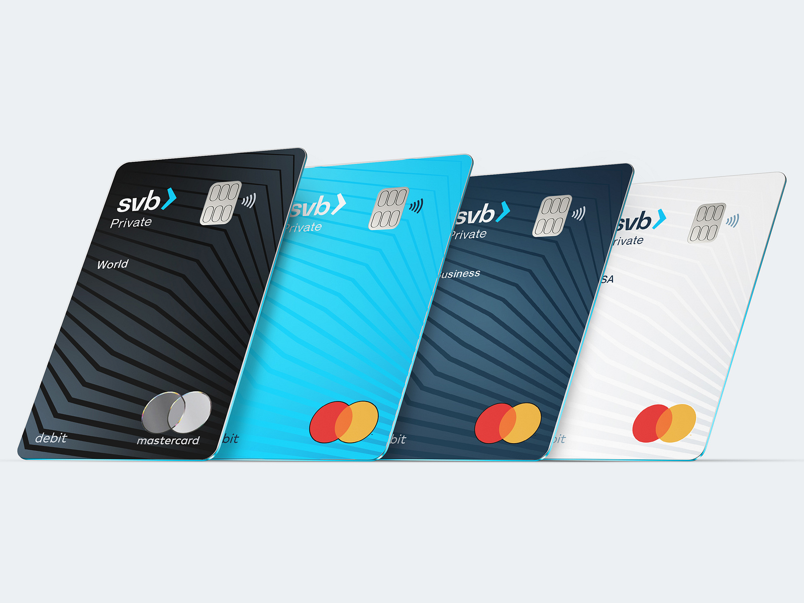 Silicon Valley Bank - Rebrand - Card Suite by Alex Mustacich on Dribbble