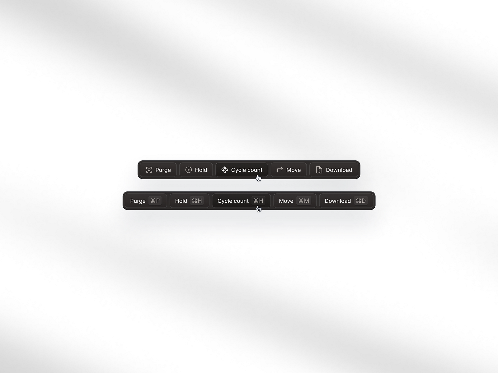 Batch action bar by Peter Grochowski on Dribbble