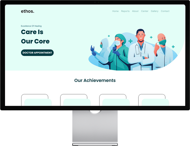 Ethos Hospital Web UI by Ashish Jain on Dribbble