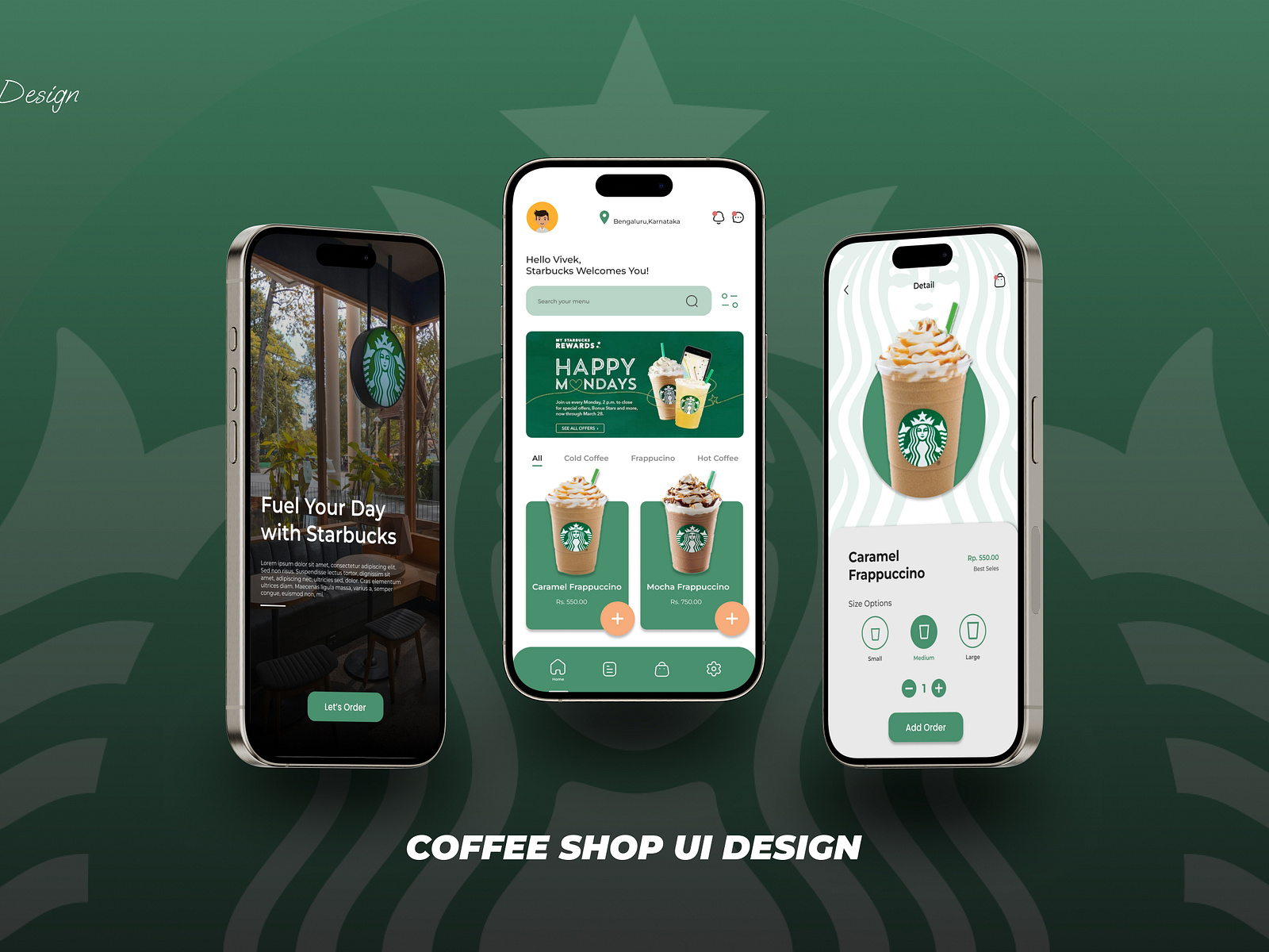 Starbucks Concept UI Design by Rashika Bansal on Dribbble