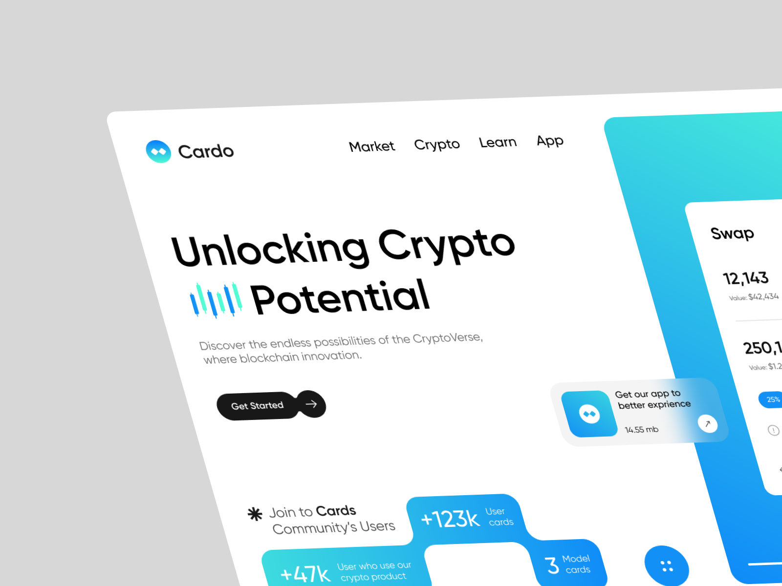 Cardo(Cryptocurrency web) by Farzad Godarz on Dribbble
