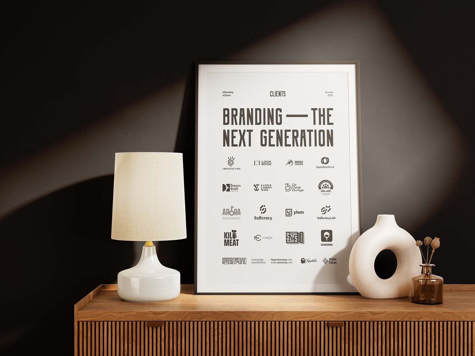 Startup branding mininmal logo grid poster design.... by Aditya Roy on Dribbble