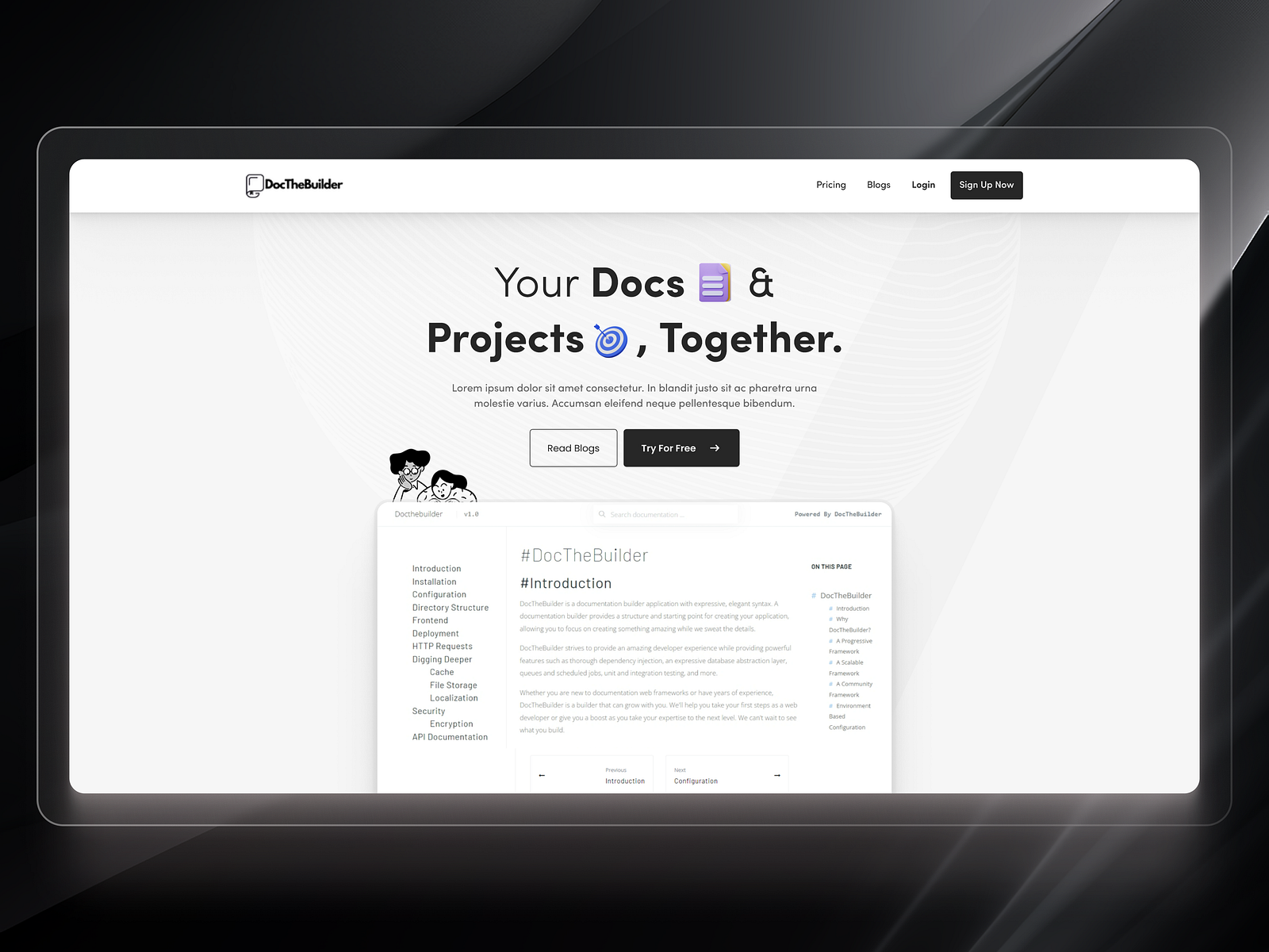 DocTheBuilder - Documentation Builder Design Concept by WebBuddy on Dribbble