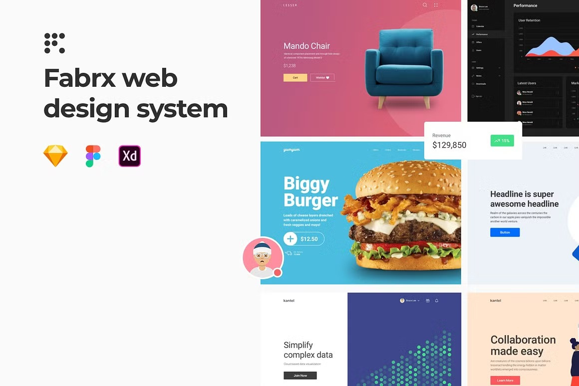 Fabrx Design System Bundle by Design Laboratory on Dribbble