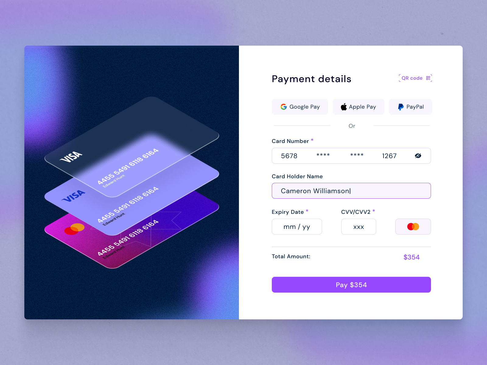 Browse thousands of Payment Page images for design inspiration | Dribbble