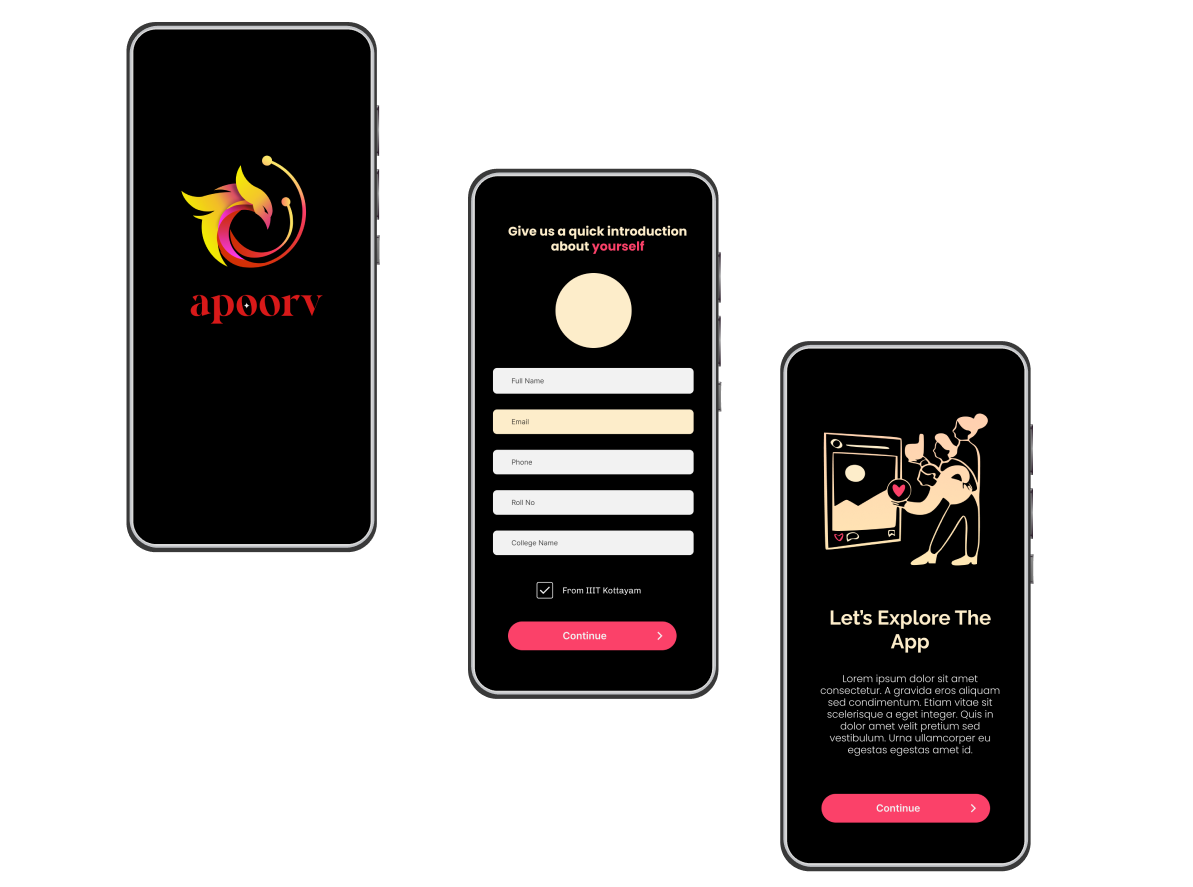 ApoorV App : Cultural Fest App by AADITH ABHIMANYU S on Dribbble