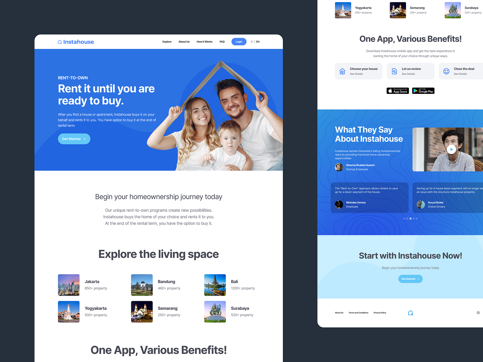 Rent-to-Own Landing Page by Sosia Design on Dribbble