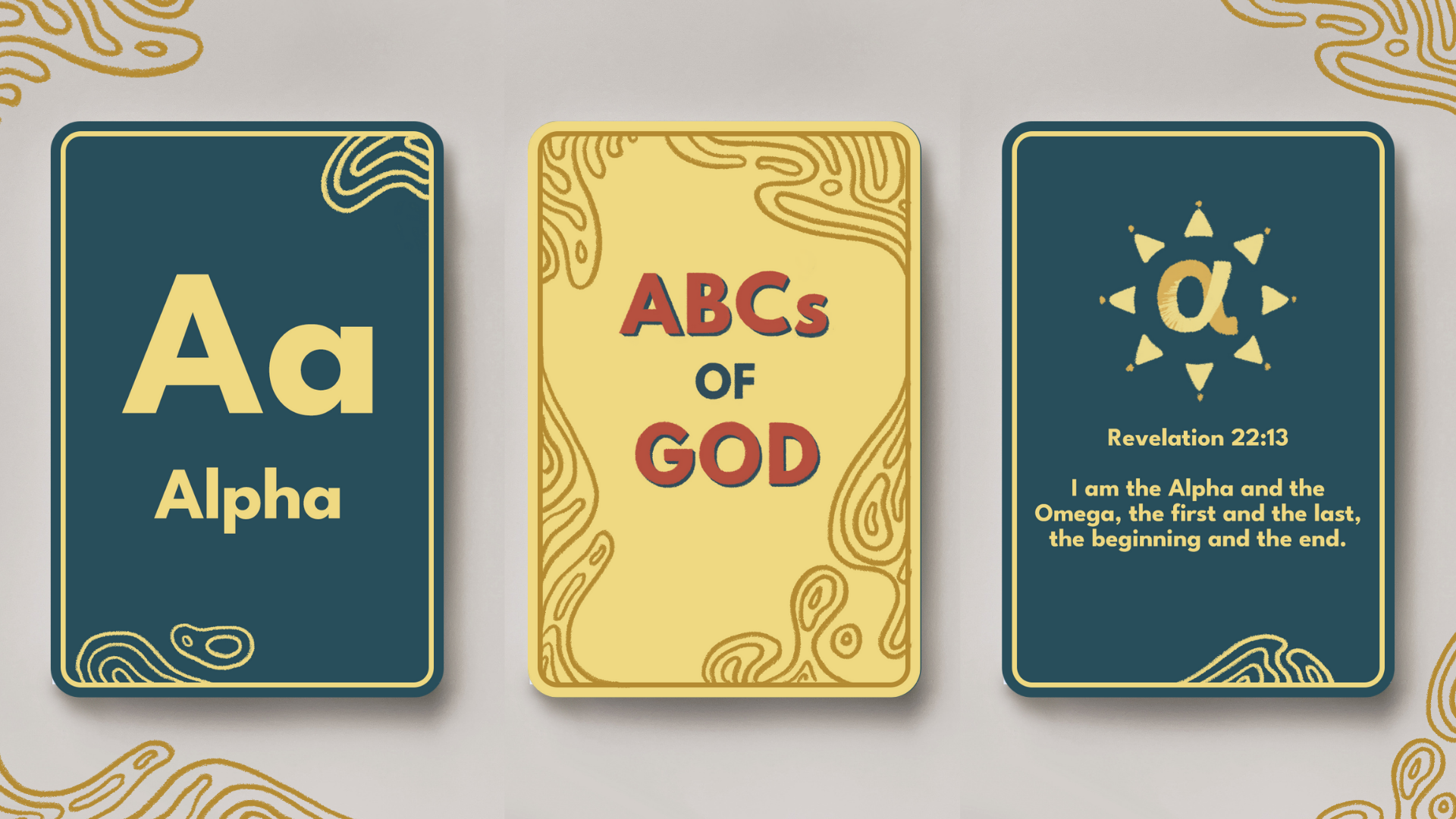 ABCs of God Flashcards by Julia Mae on Dribbble