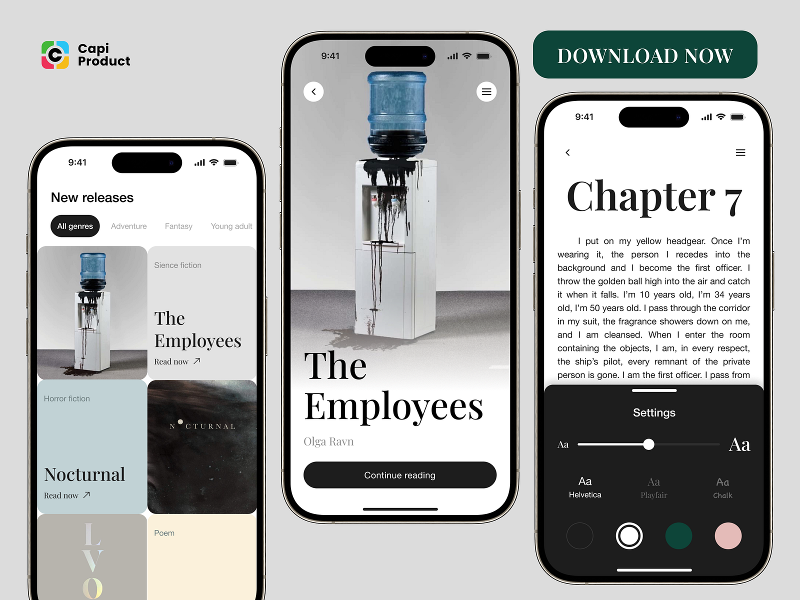 Book Reading App Design Concept by Capi Product on Dribbble