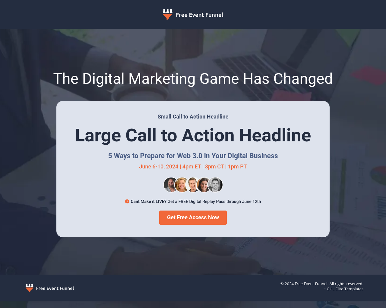 Free Event Funnel Template designs, themes, templates and downloadable ...