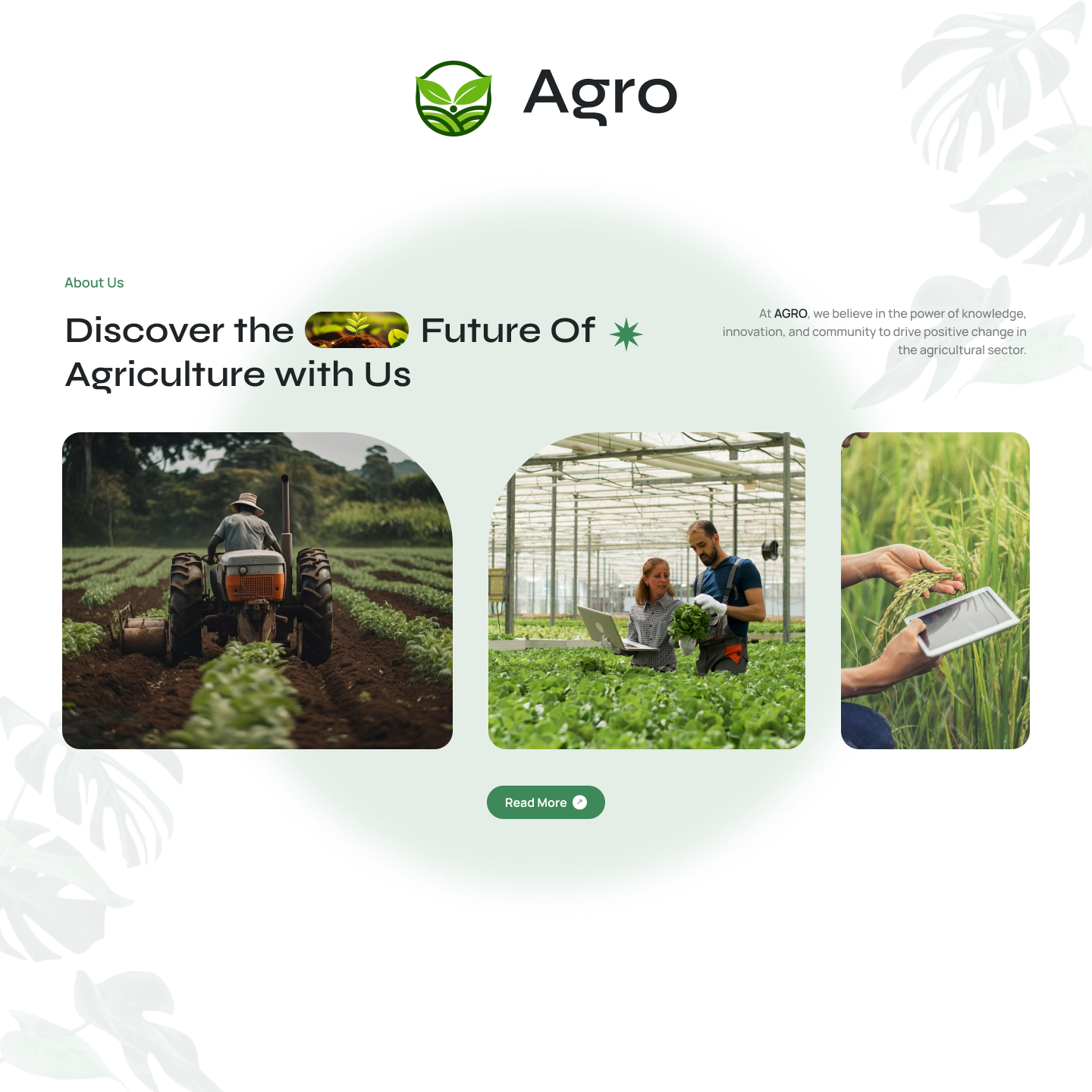 Agro - Agriculture Concept Saas Web Design by W3NUTS on Dribbble