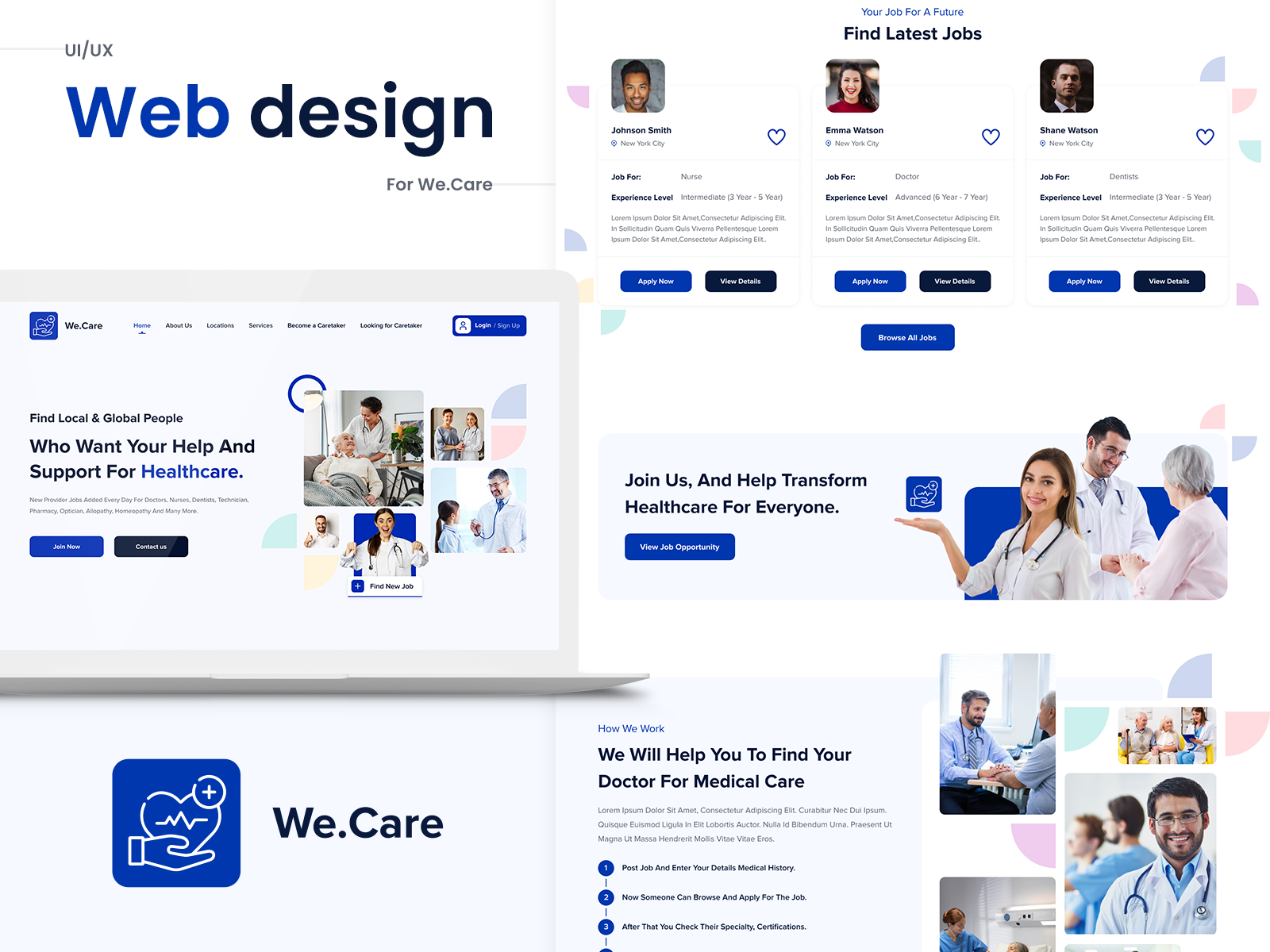 Medical and Healthcare Service Website by HASHKRIO TECH on Dribbble