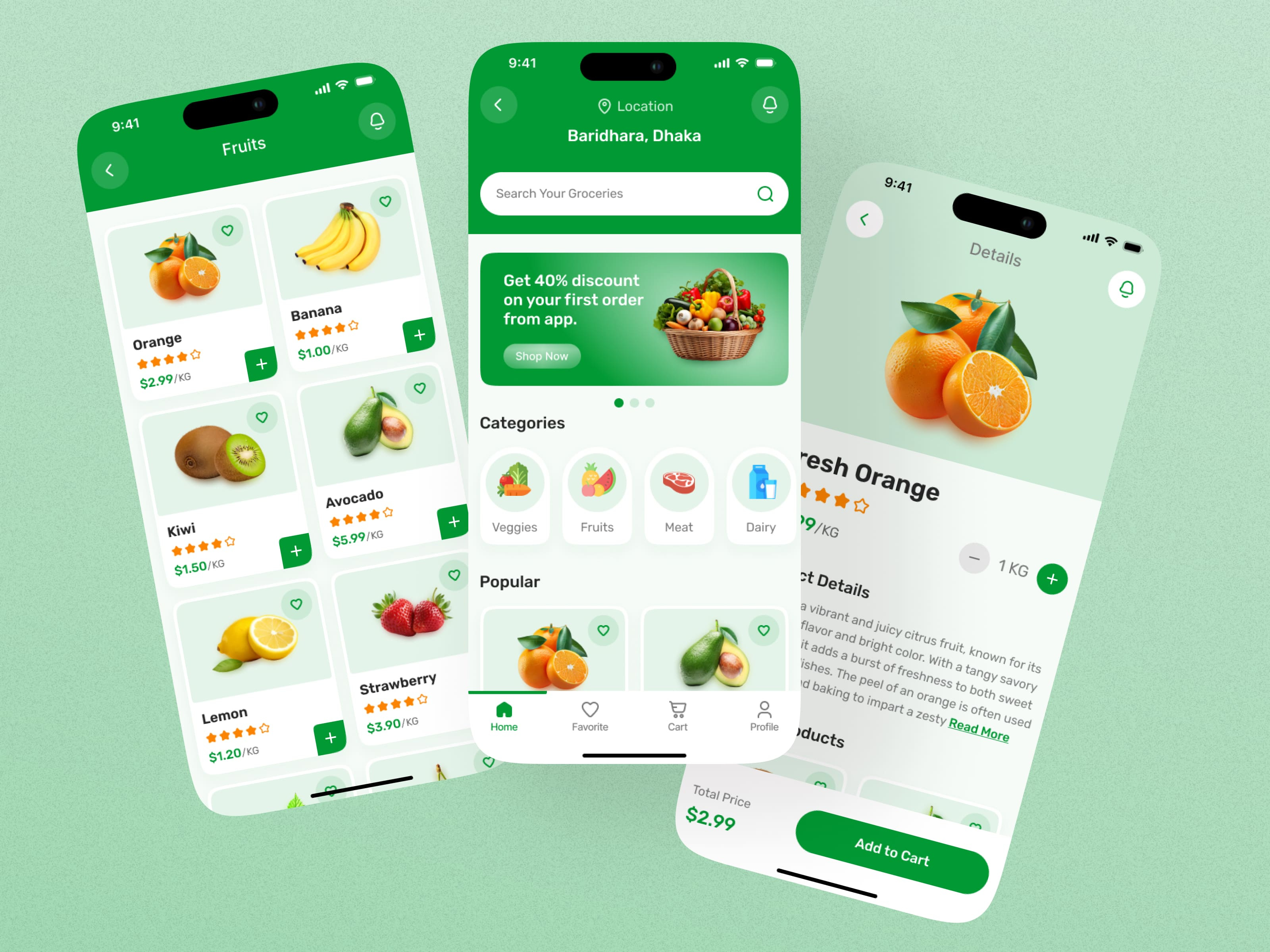 Grocery App Ui Design | Grocery Delivery App Design by Tanzir Fahad on ...