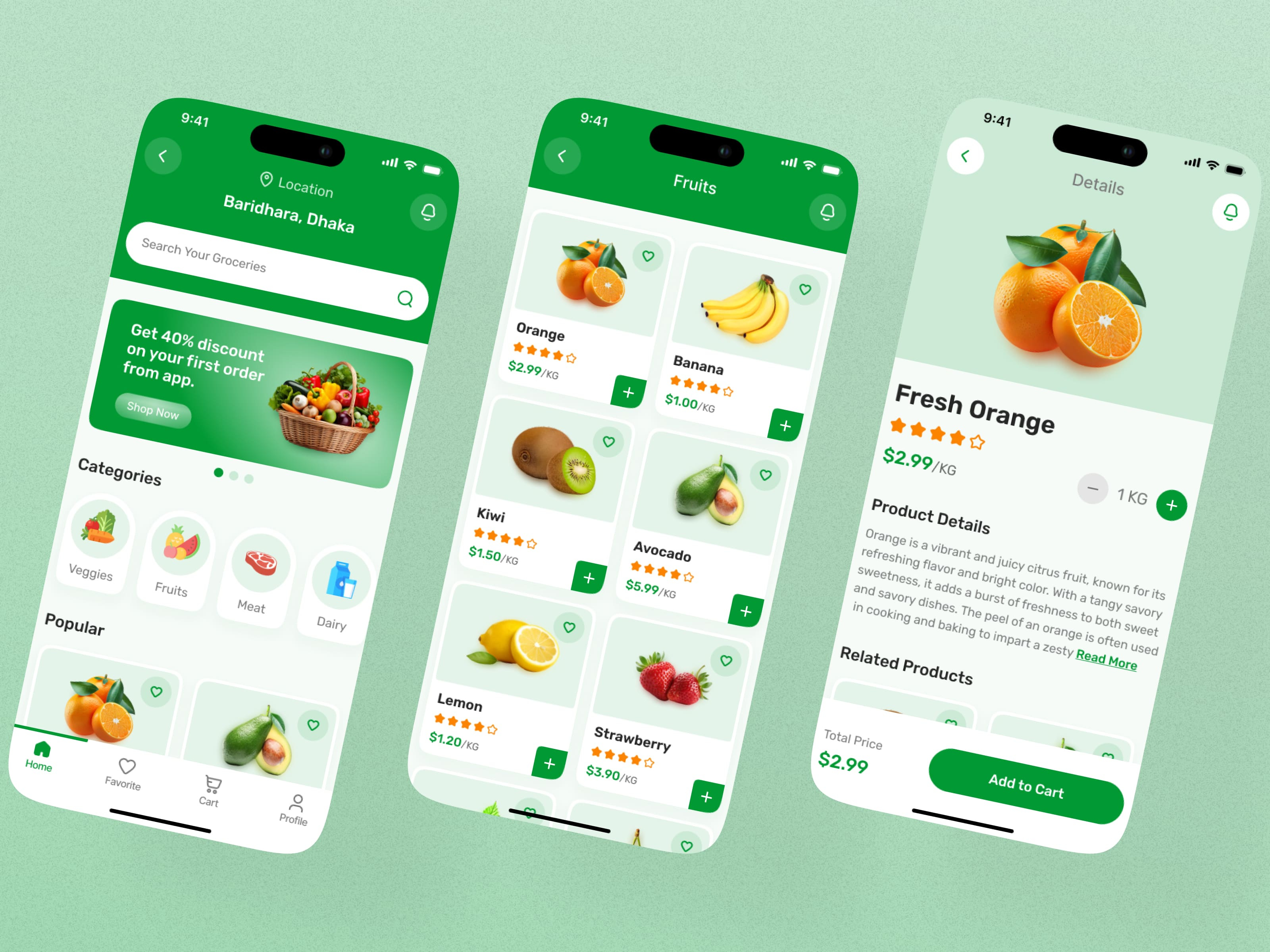 Grocery App Ui Design | Grocery Delivery App Design by Tanzir Fahad on ...