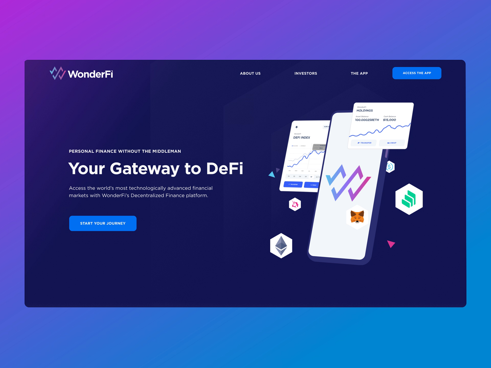 DeFi Company Website & App Development by The Digital Panda on Dribbble