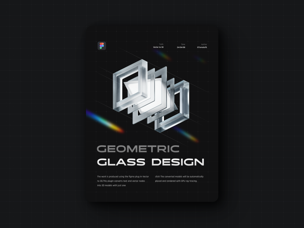 Geometric glass design by Tomato76 on Dribbble