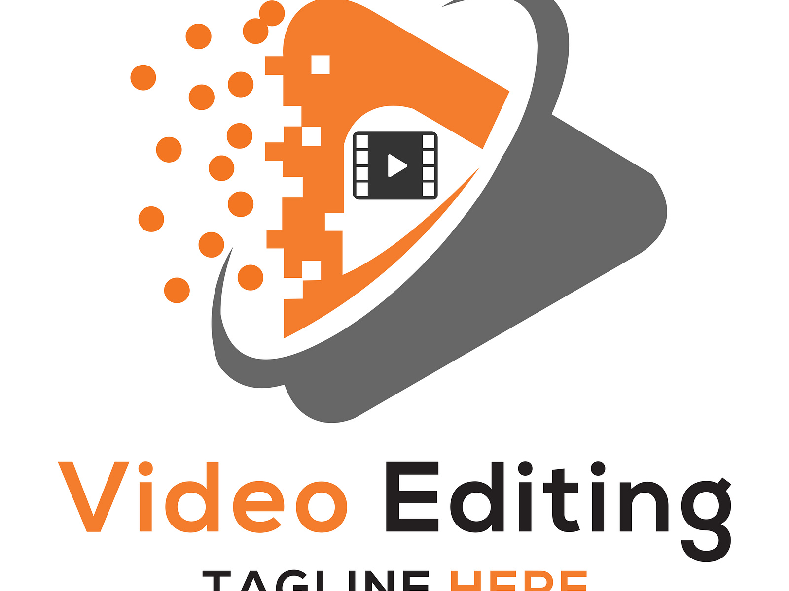 video editing logo design by Logo_Fresh on Dribbble