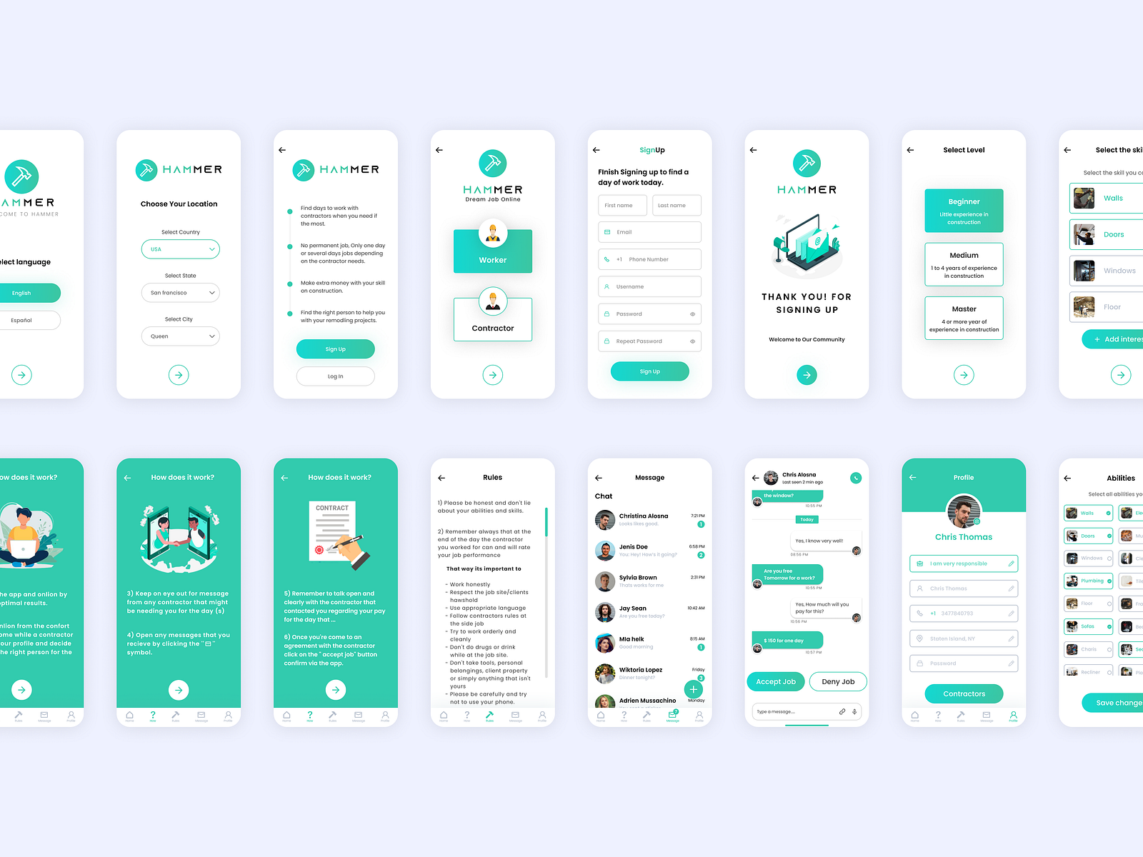 Construction App UI Design by Pixelvine Design Studio on Dribbble