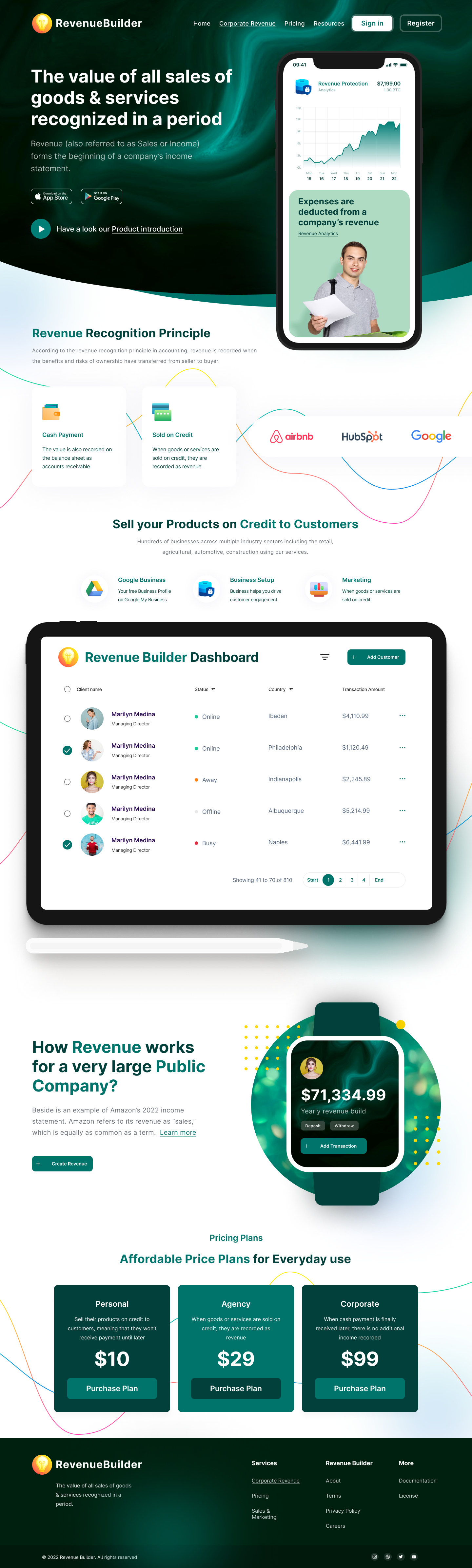 Revenue Builder Website Design by Saumil Digital on Dribbble