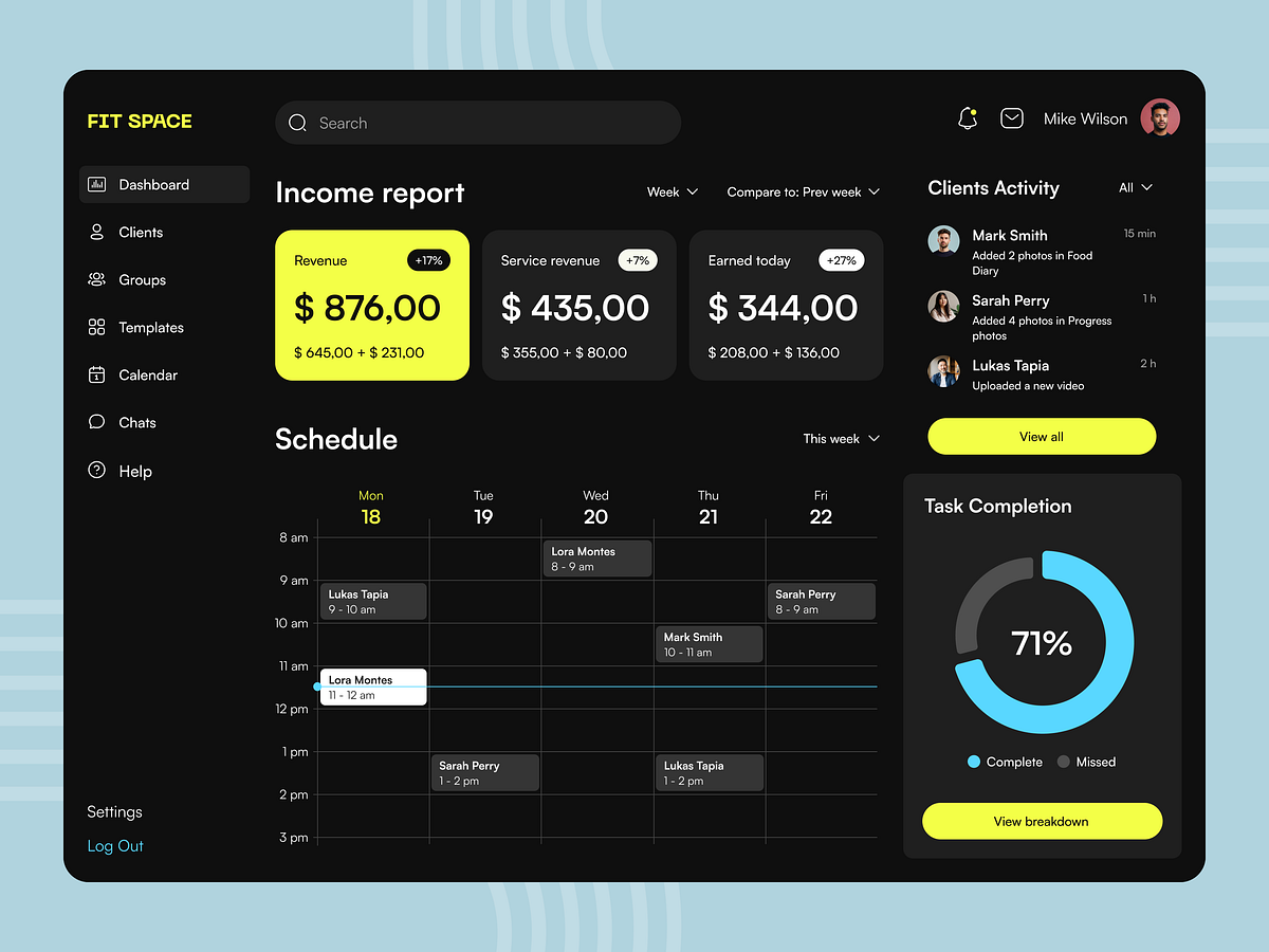 Fitness Website Design Concept by Ronas IT | UI/UX Team on Dribbble