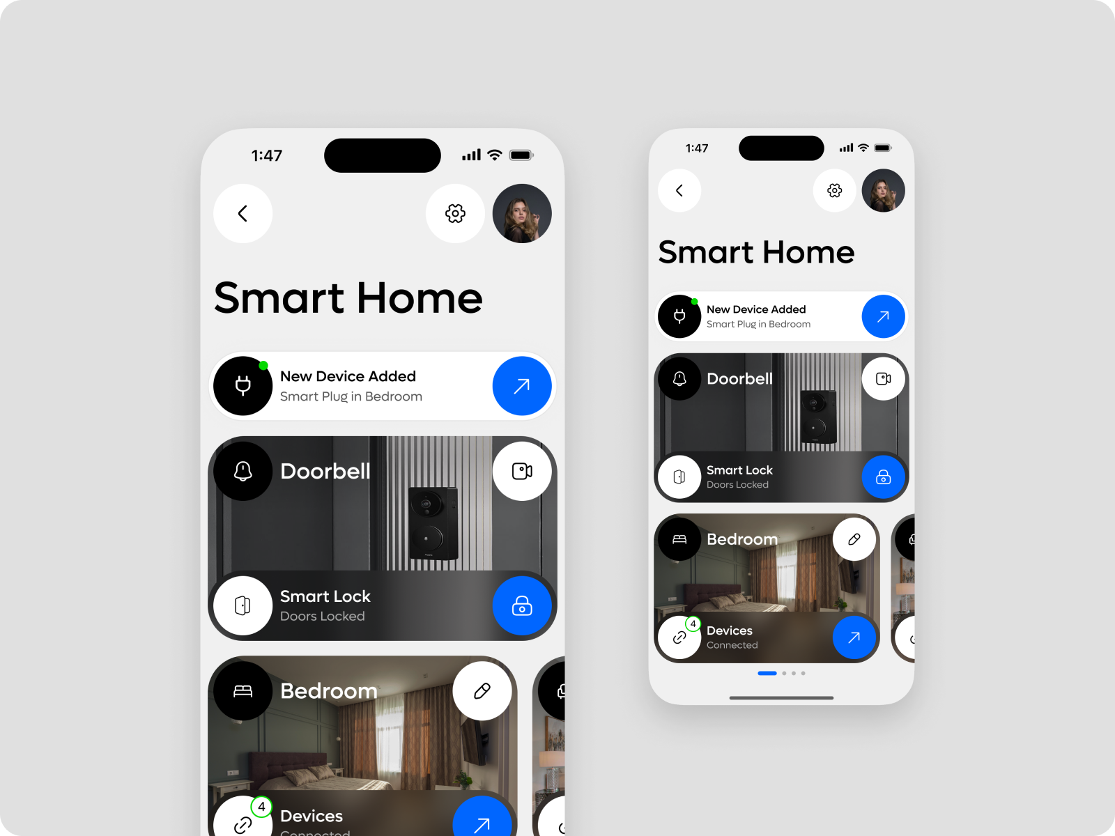 Homie App - Smart Home Dashboard by Jack L. for RonDesignLab ⭐️ on Dribbble