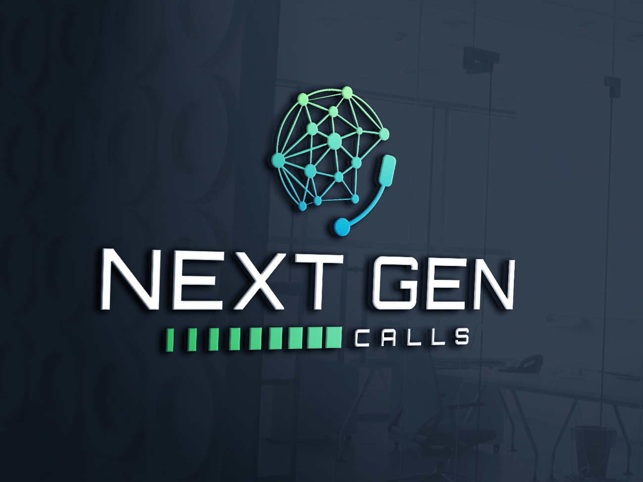 NEXT GEN CALL is an AI Next Generation Calls Support center logo by ...