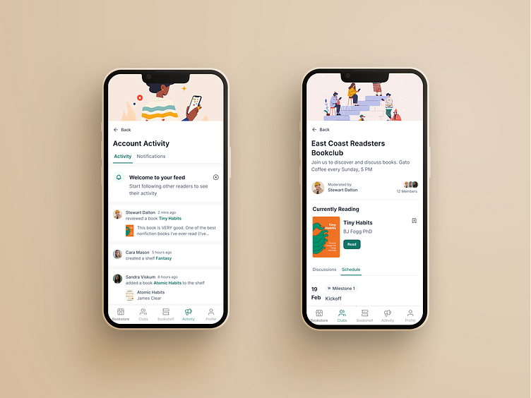Reading app - concept mobile design by Aina on Dribbble