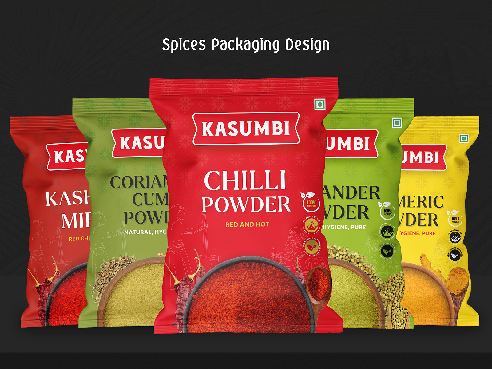 Spices Packaging - Kasumbi Pouch Packaging - Pouch Designing by ...